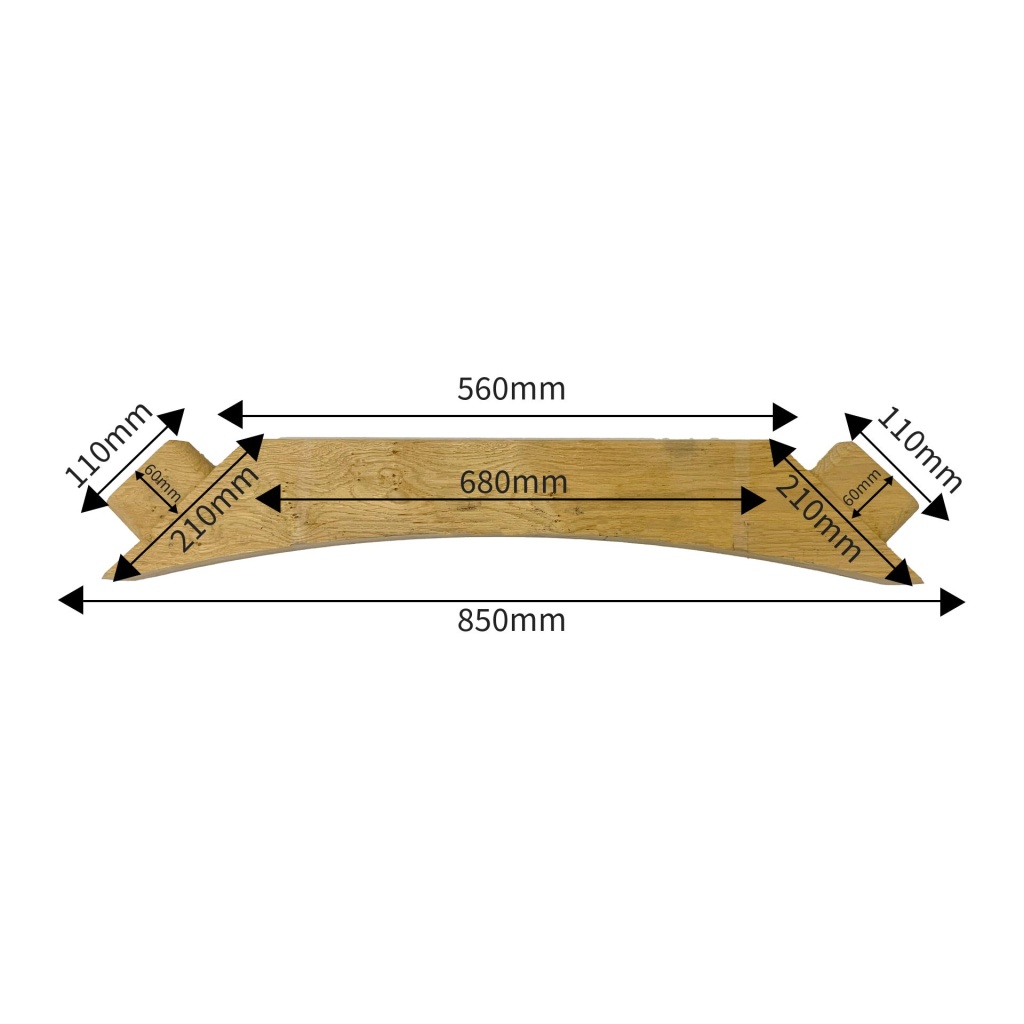 Curved Brace With Pre-Cut Tenons | Yandles