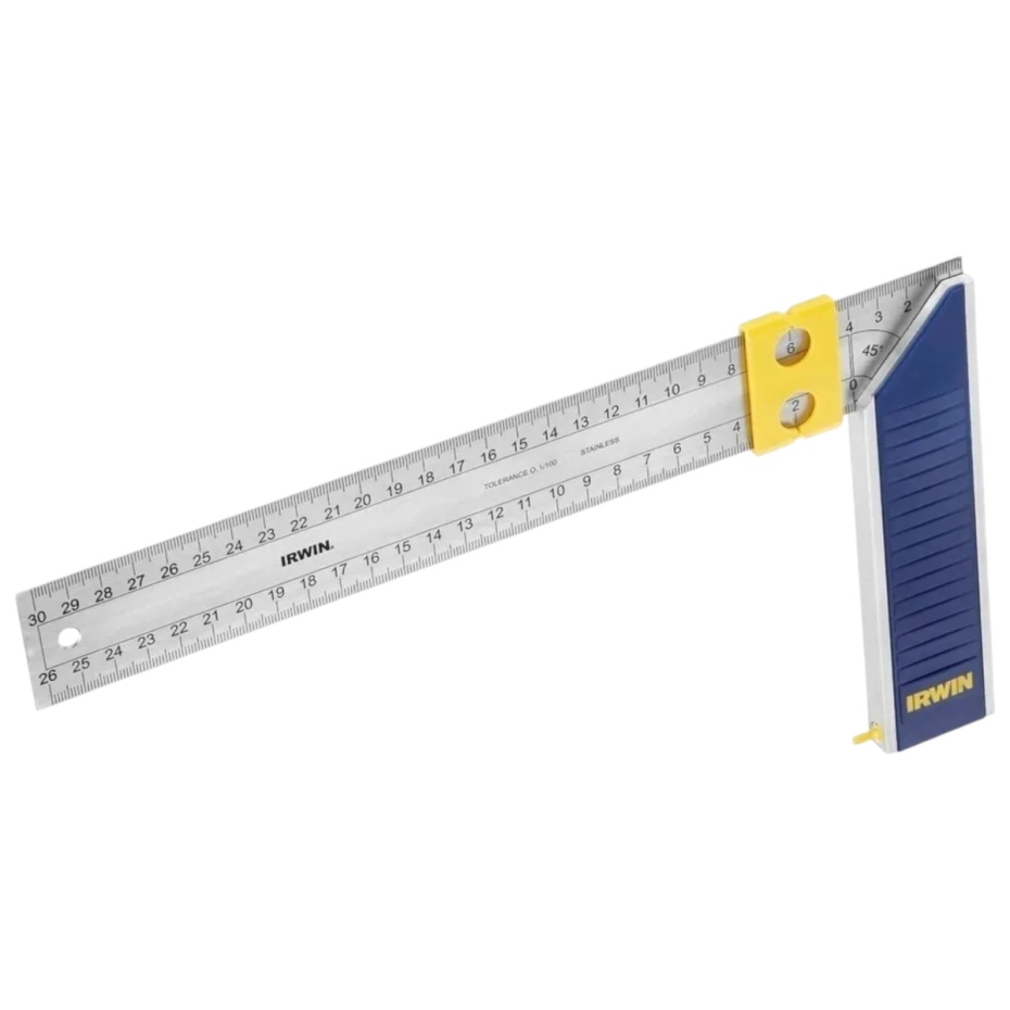 Irwin Aluminium Try & Mitre Square 300mm (12in) | Yandles